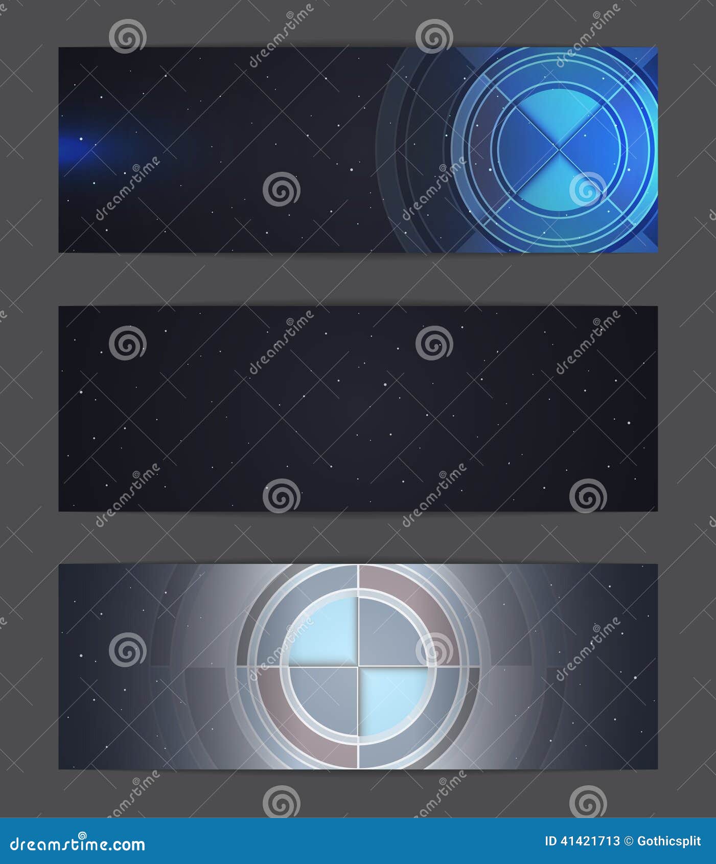 Space banners stock illustration. Illustration of long - 41421713