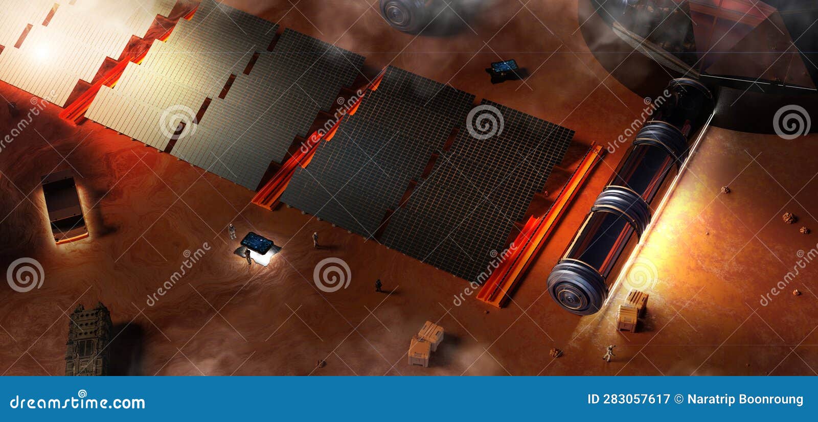 Space Base Human Settlement on a New Planet Space Exploration and ...