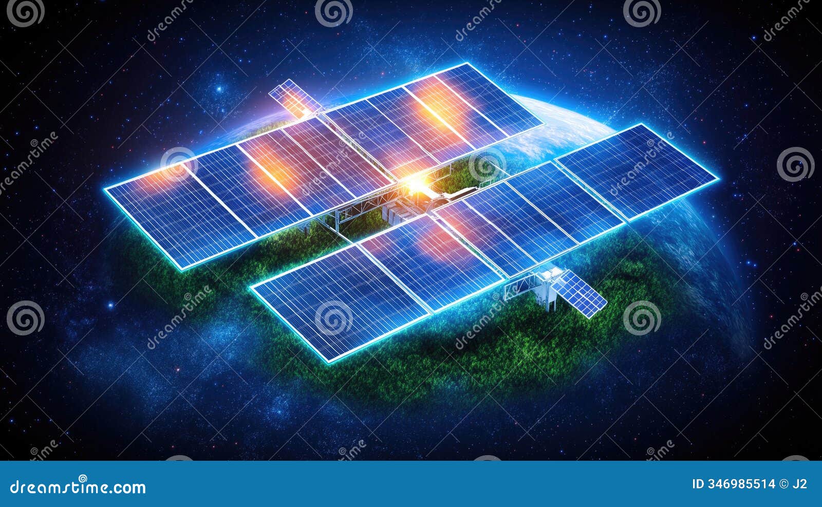 Space-based Solar Power Satellite Orbiting Earth for Renewable Energy ...