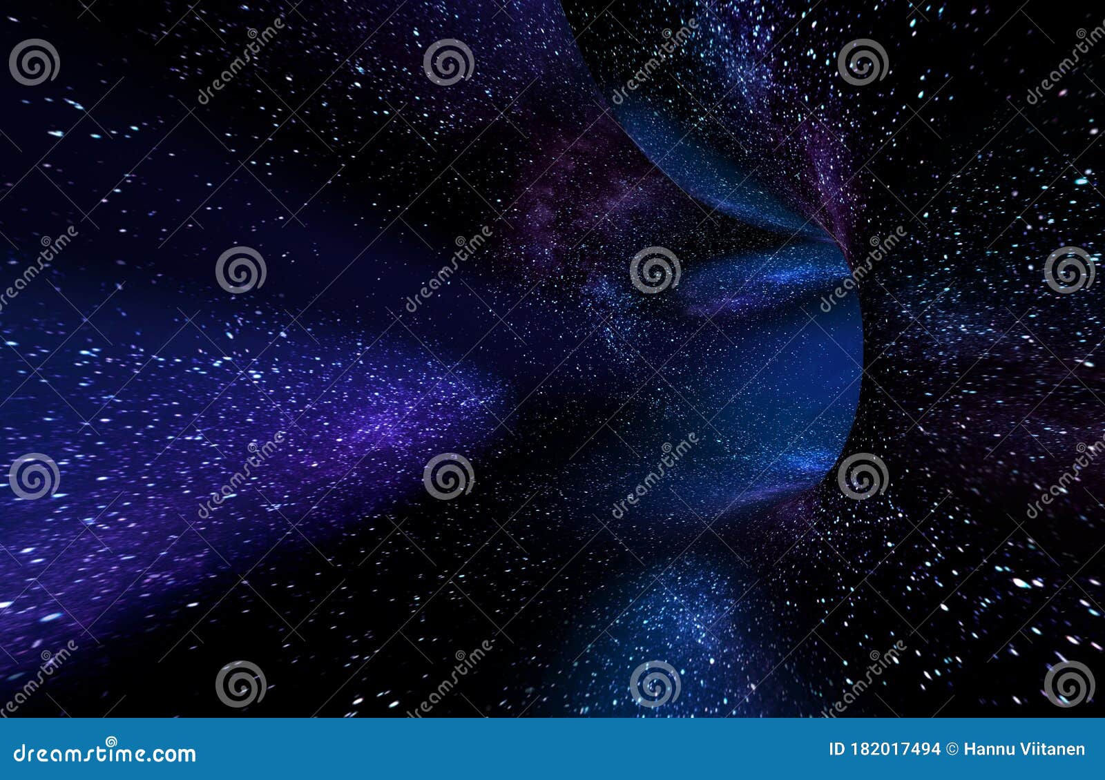 Space Bending Distortion in Event Horizon Stock Illustration ...