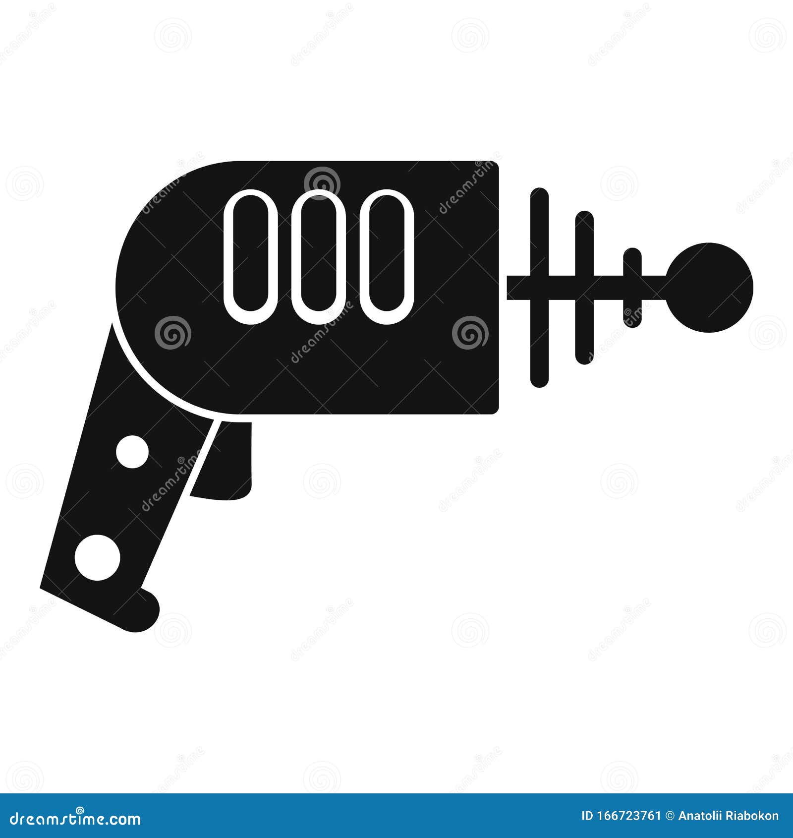 Blaster Gun Icon Set Isolated On White Background Stock Image ...