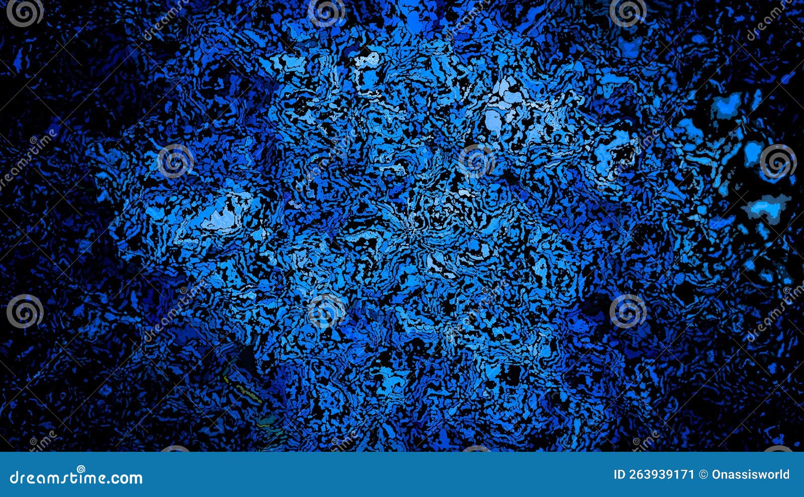 Space Blue Anamorphic Symmetrical Abstract Background Stock ...