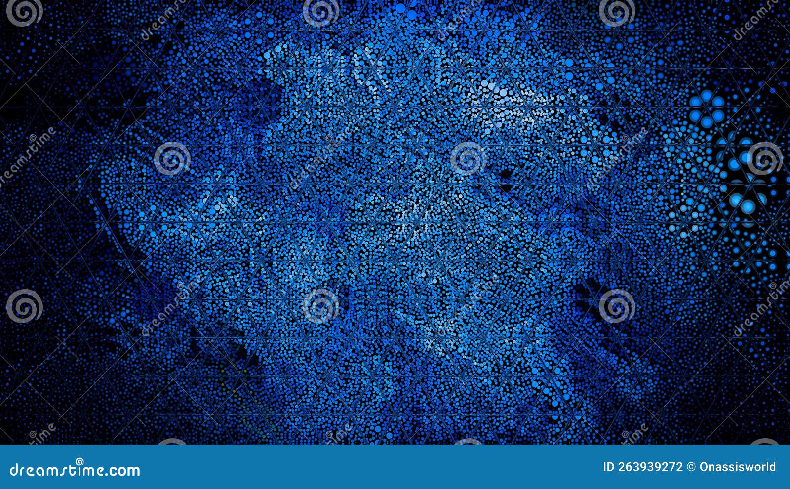 Space Blue Anamorphic Symmetrical Abstract Background Stock ...