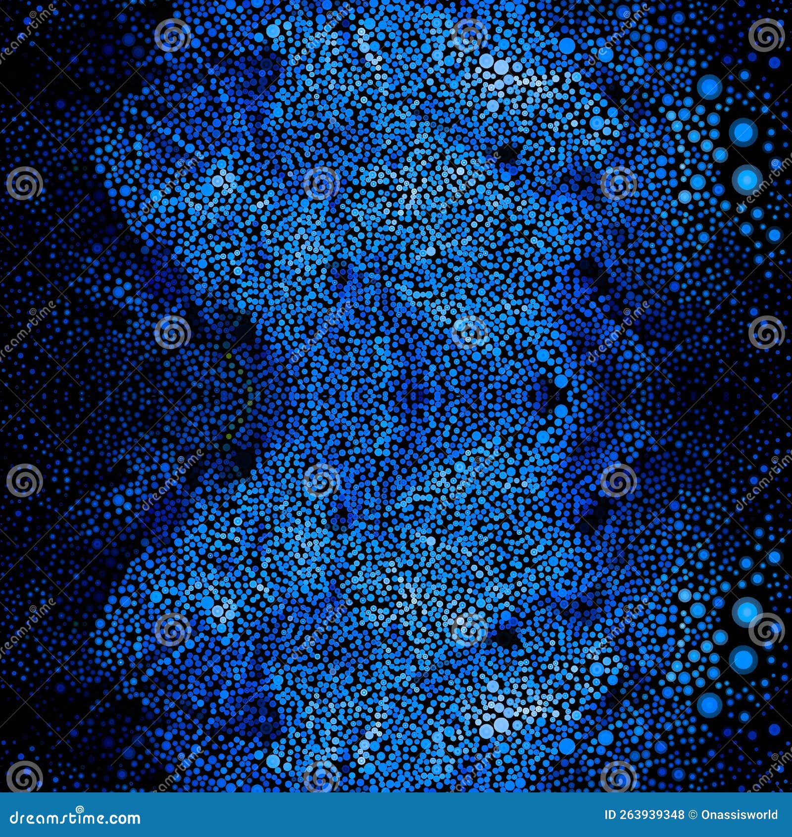 Space Blue Anamorphic Symmetrical Abstract Background Stock ...