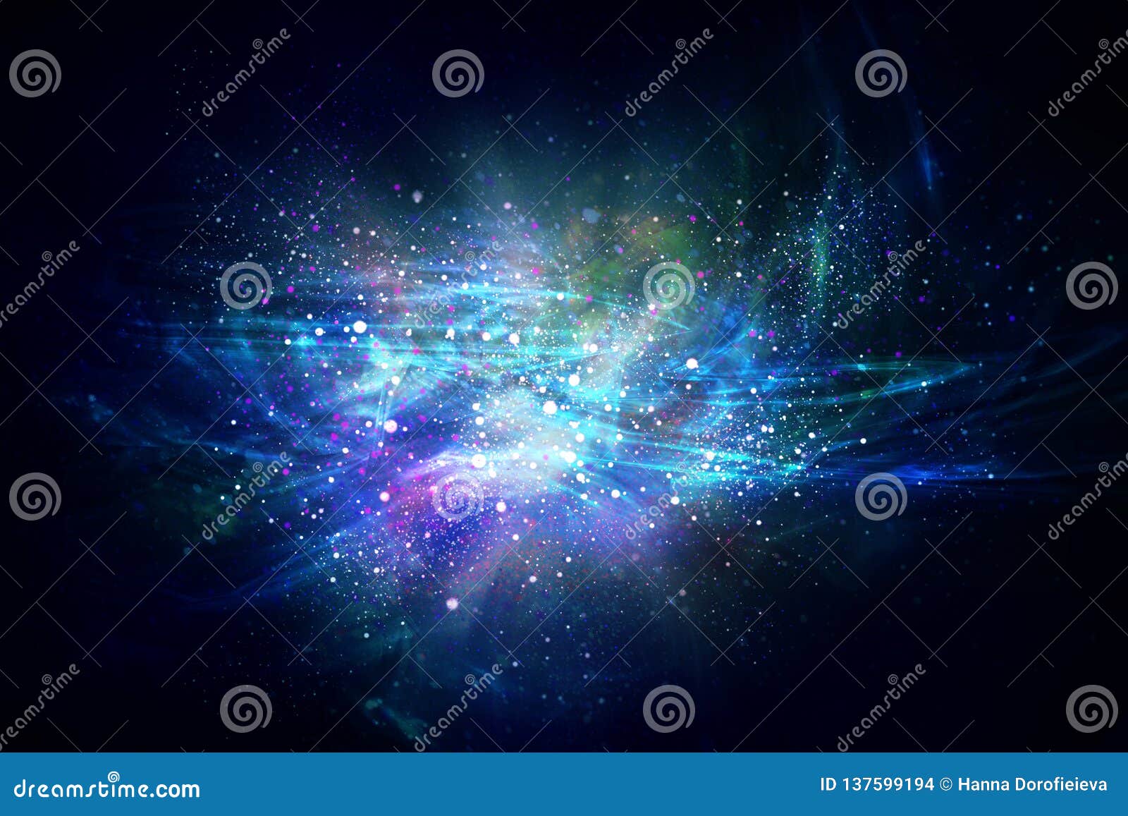 Space Bright Fantasy Abstract Background. Cosmic Concept Stock Photo ...
