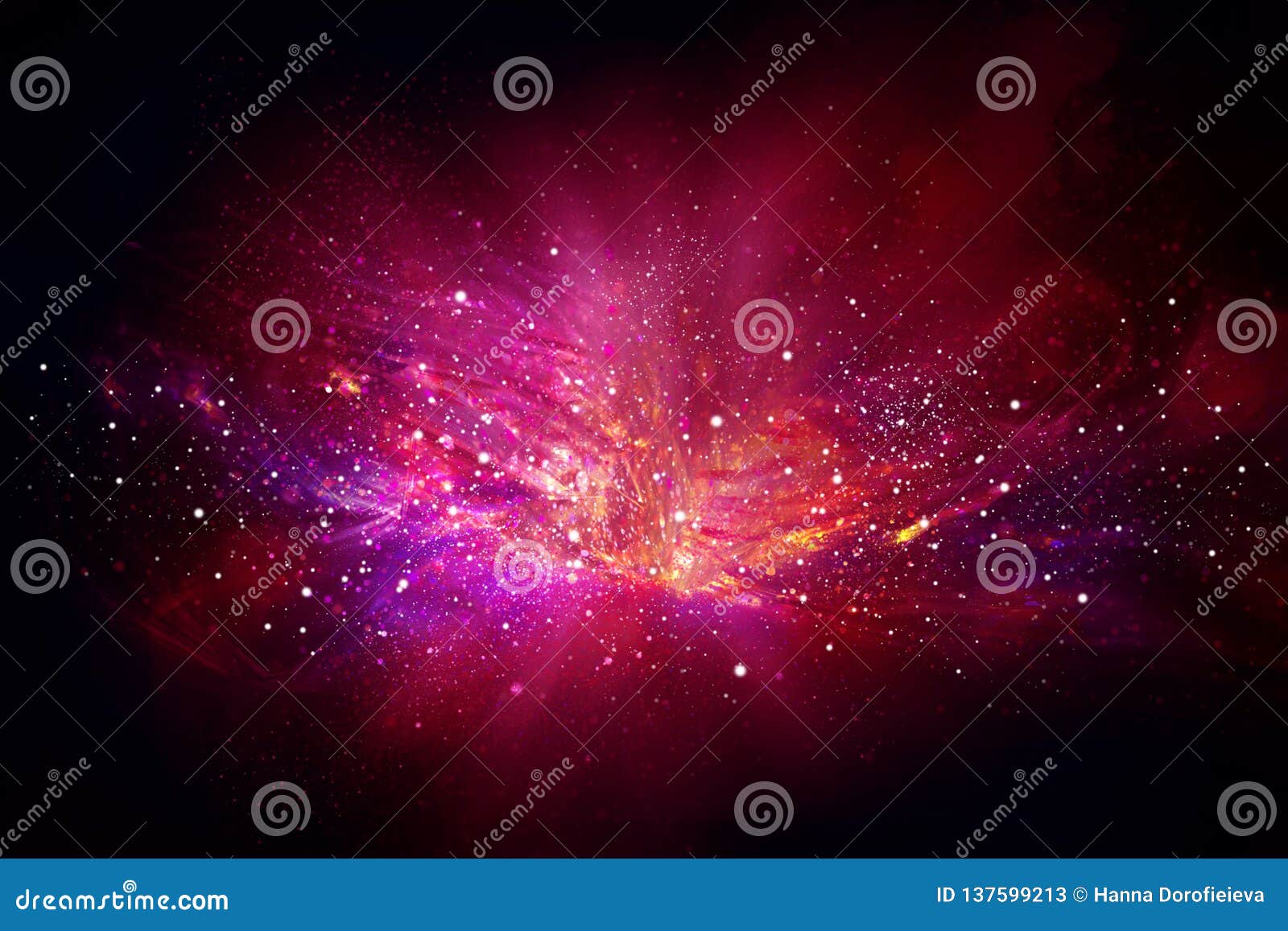 Space Bright Fantasy Abstract Background. Cosmic Concept Stock Image ...