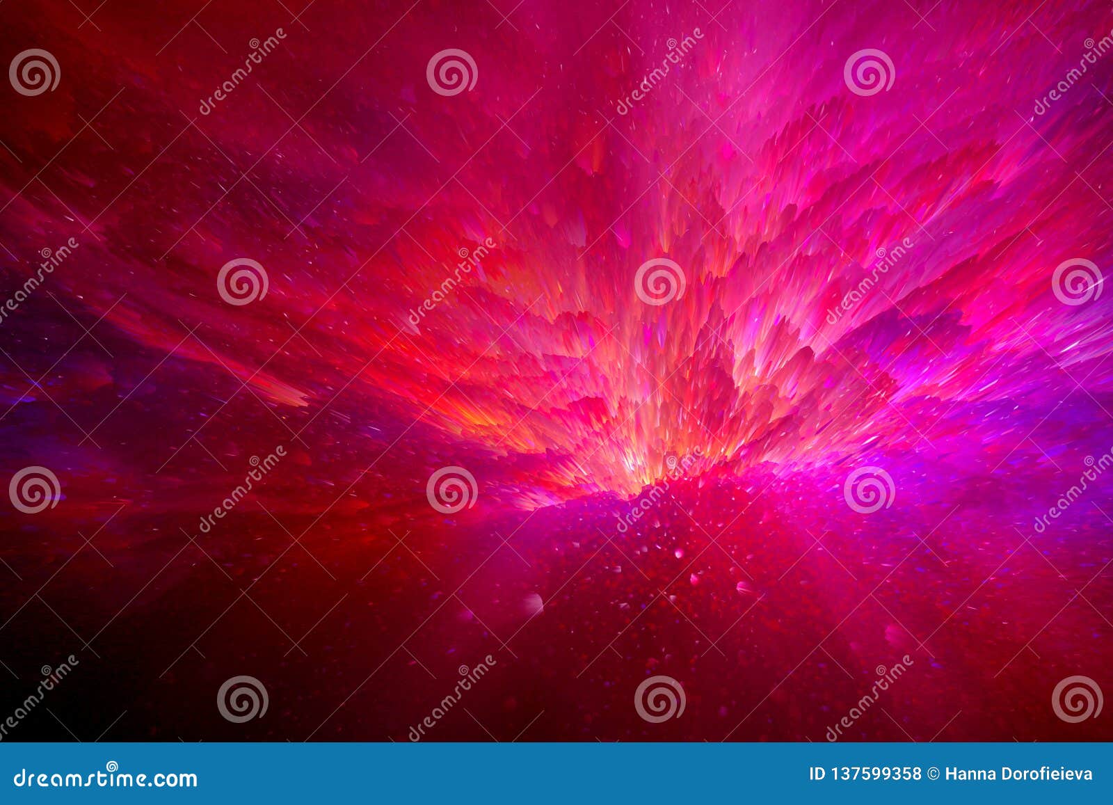 Space Bright Fantasy Abstract Background. Cosmic Concept Stock Photo ...