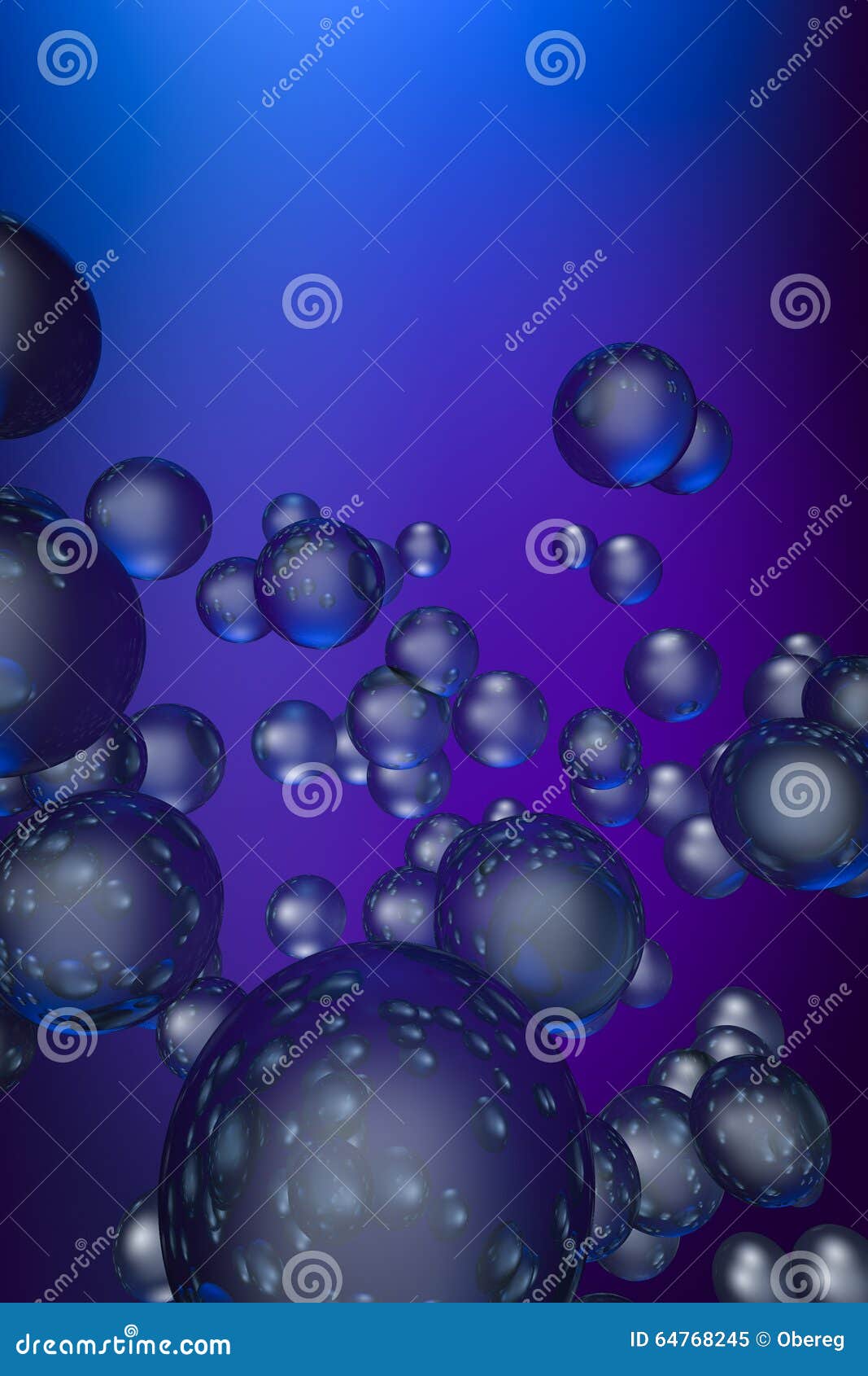 Space Bubbles. Abstract Background. Stock Illustration - Illustration ...