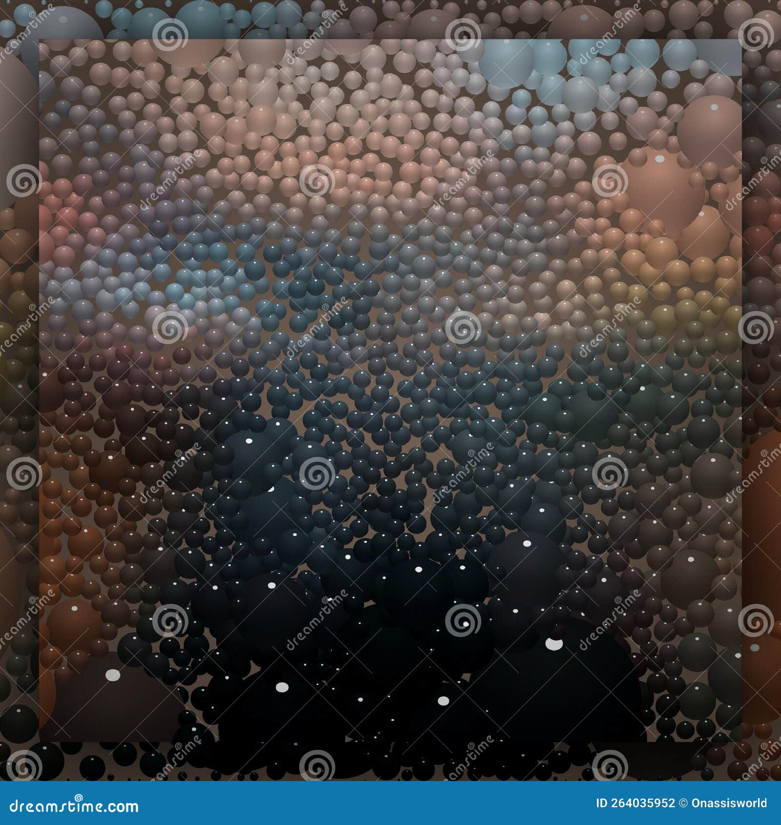 Space Bubbles Abstract Background Shapes and Blurs Stock Illustration ...