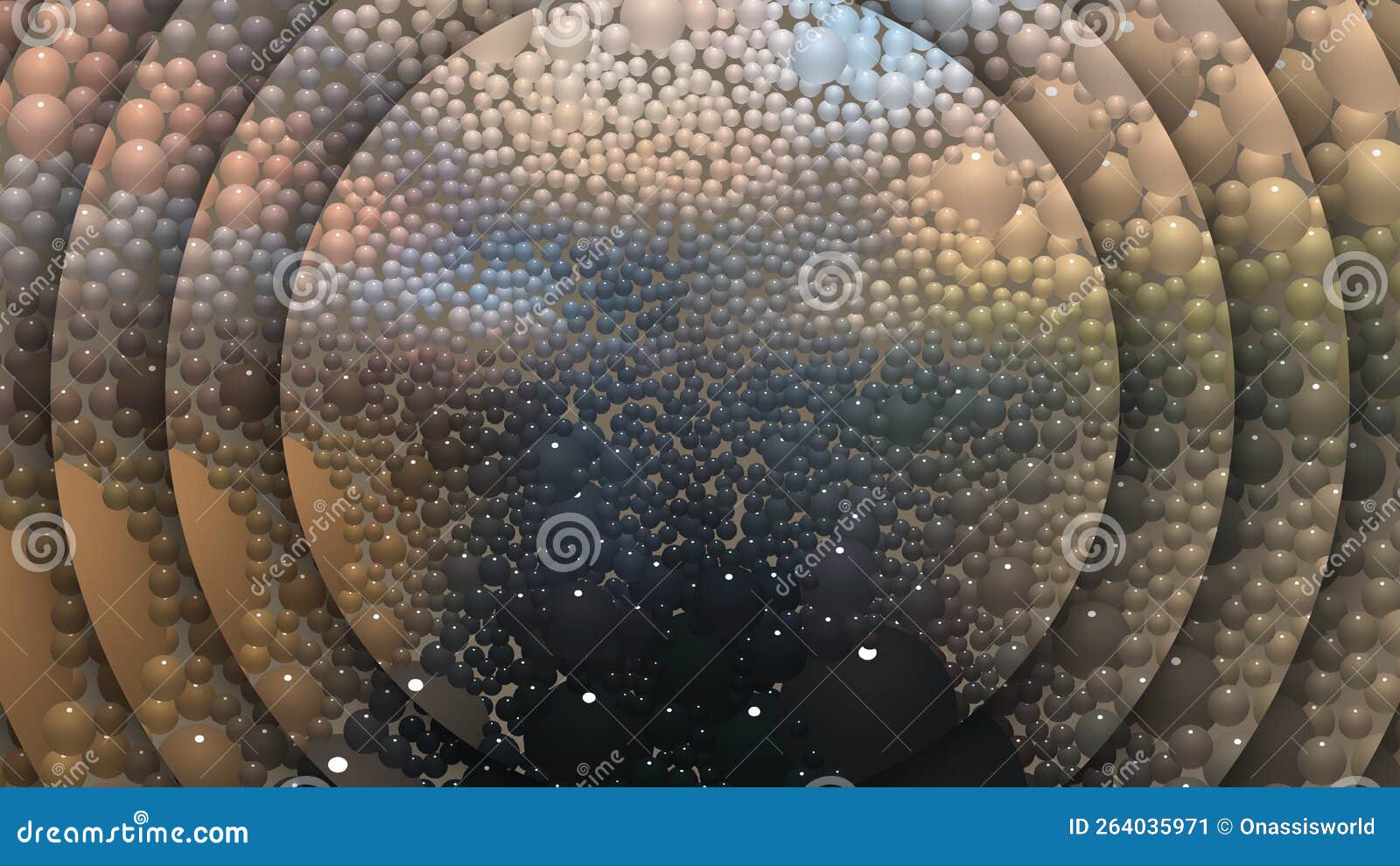 Space Bubbles Abstract Background Shapes and Blurs Stock Illustration ...