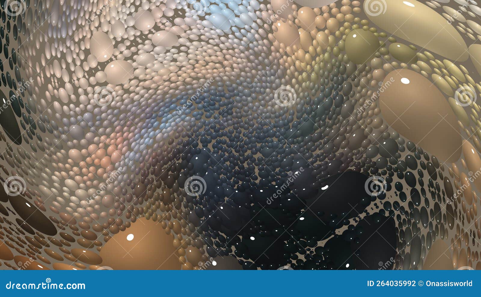 Space Bubbles Abstract Background Shapes and Blurs Stock Illustration ...