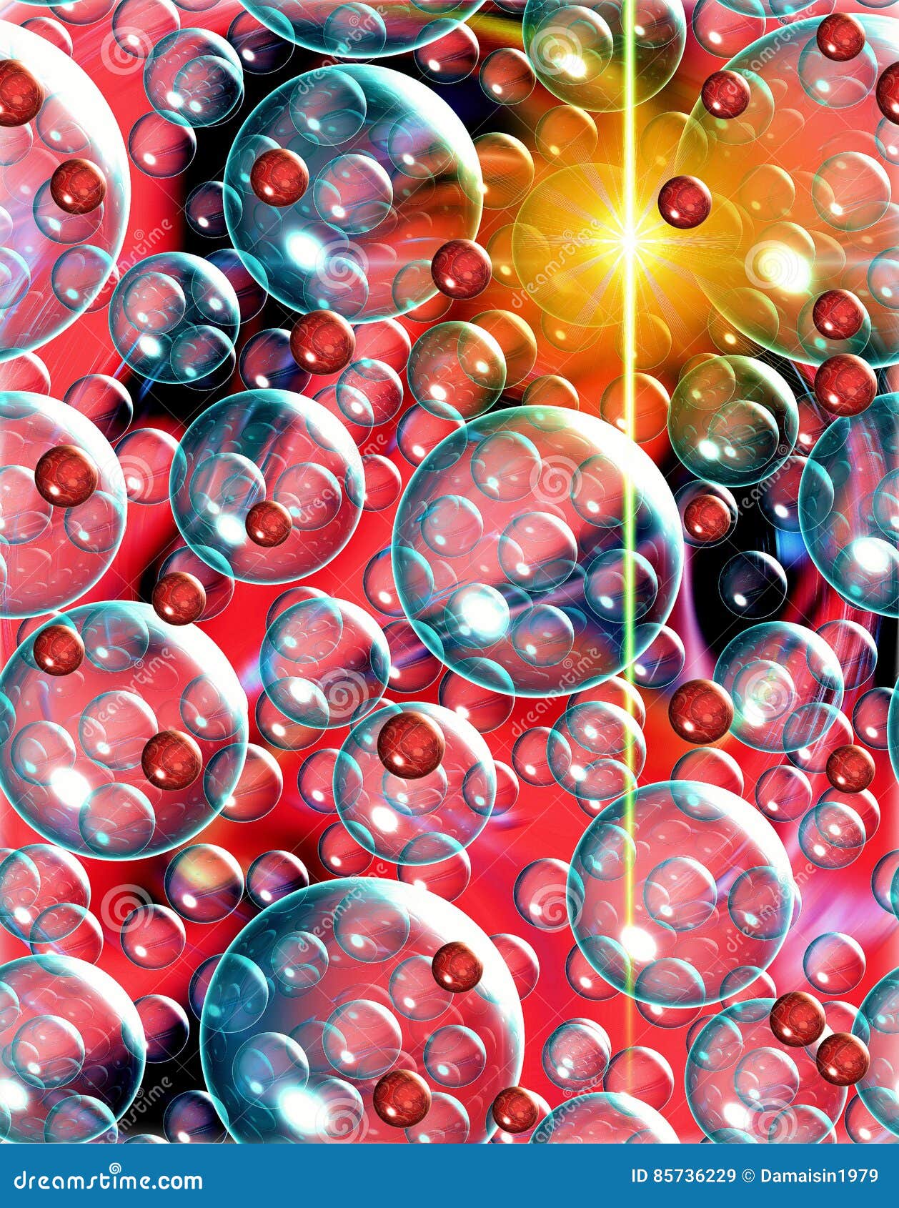 Space and Bubbles Background Stock Image - Image of planet, hole: 85736229