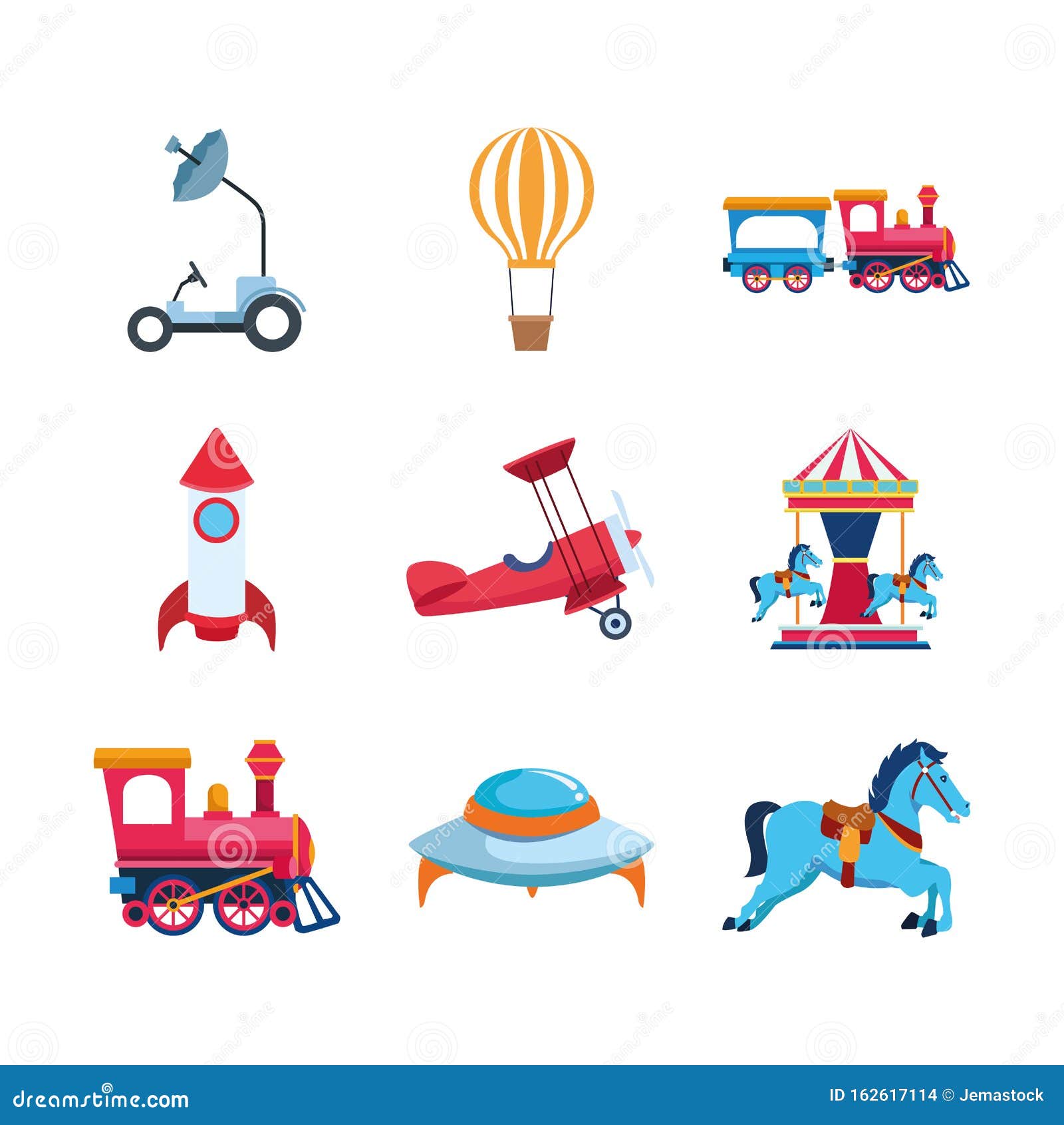 Carousel Vehicles Stock Illustrations – 56 Carousel Vehicles Stock ...