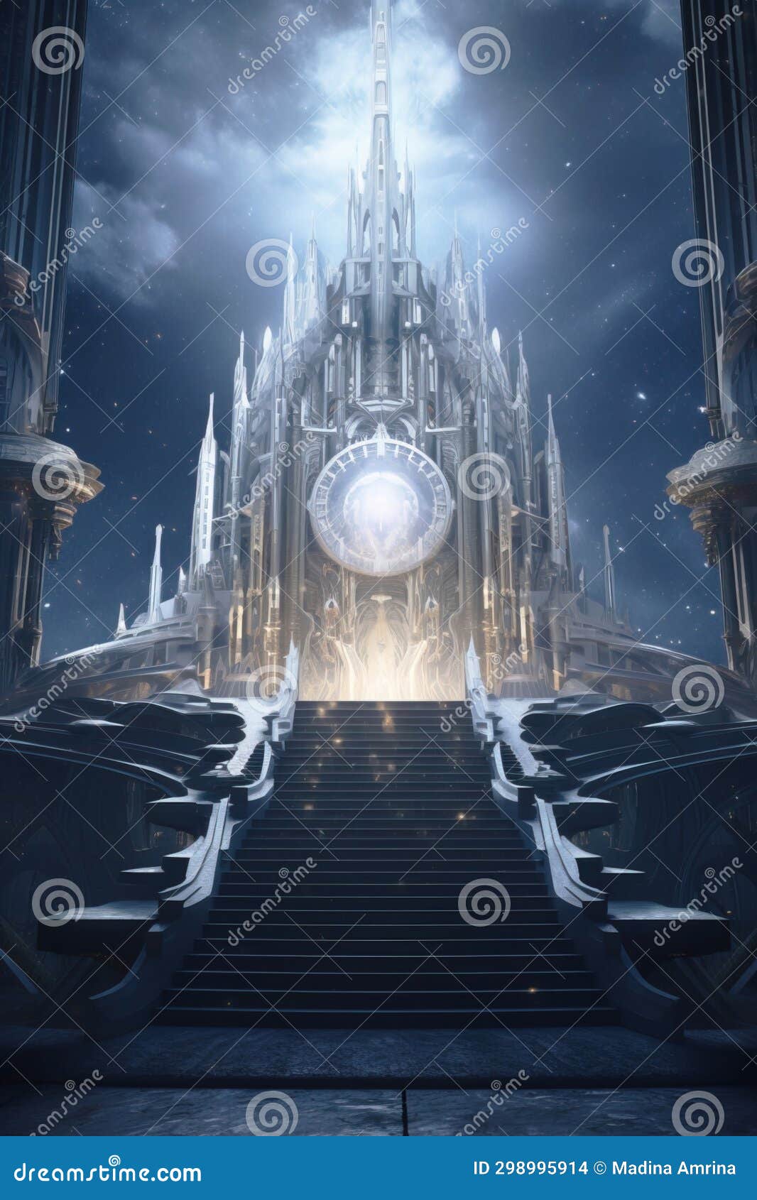 Space castle. stock photo. Image of queen, seat, palace - 298995914