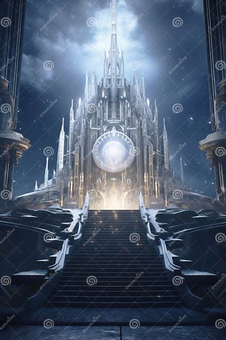 Space castle. stock photo. Image of queen, seat, palace - 298995914