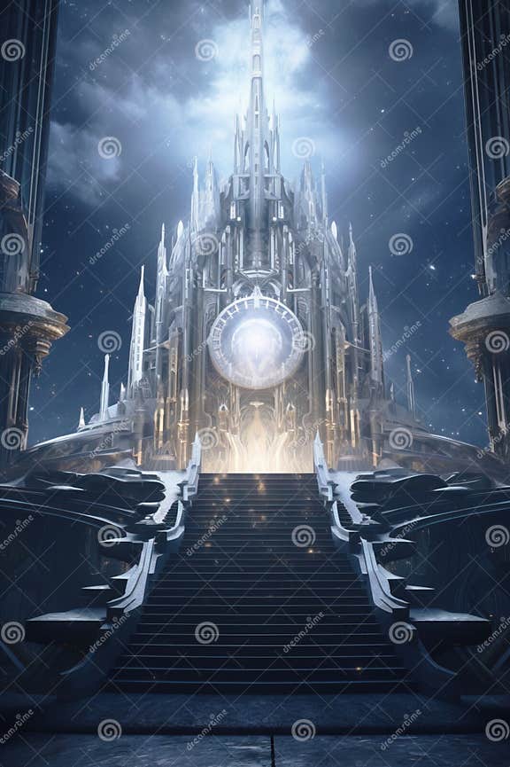 Space castle. stock photo. Image of queen, seat, palace - 298995914