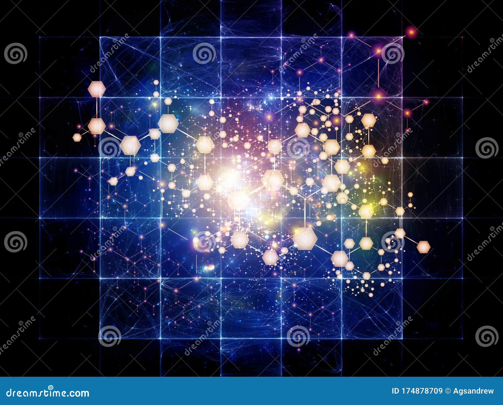 Space Chemistry stock illustration. Illustration of particle - 174878709