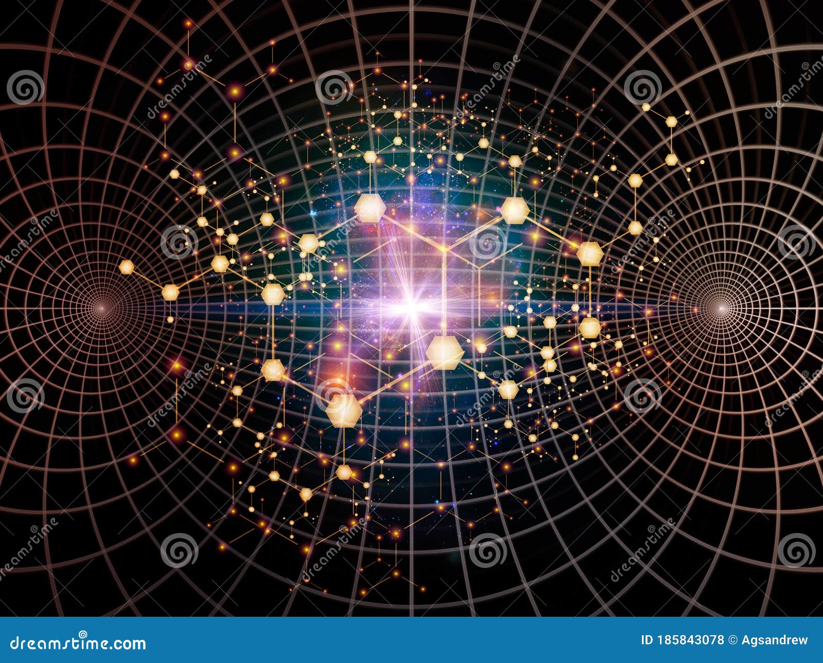 Space Chemistry stock illustration. Illustration of concept - 185843078
