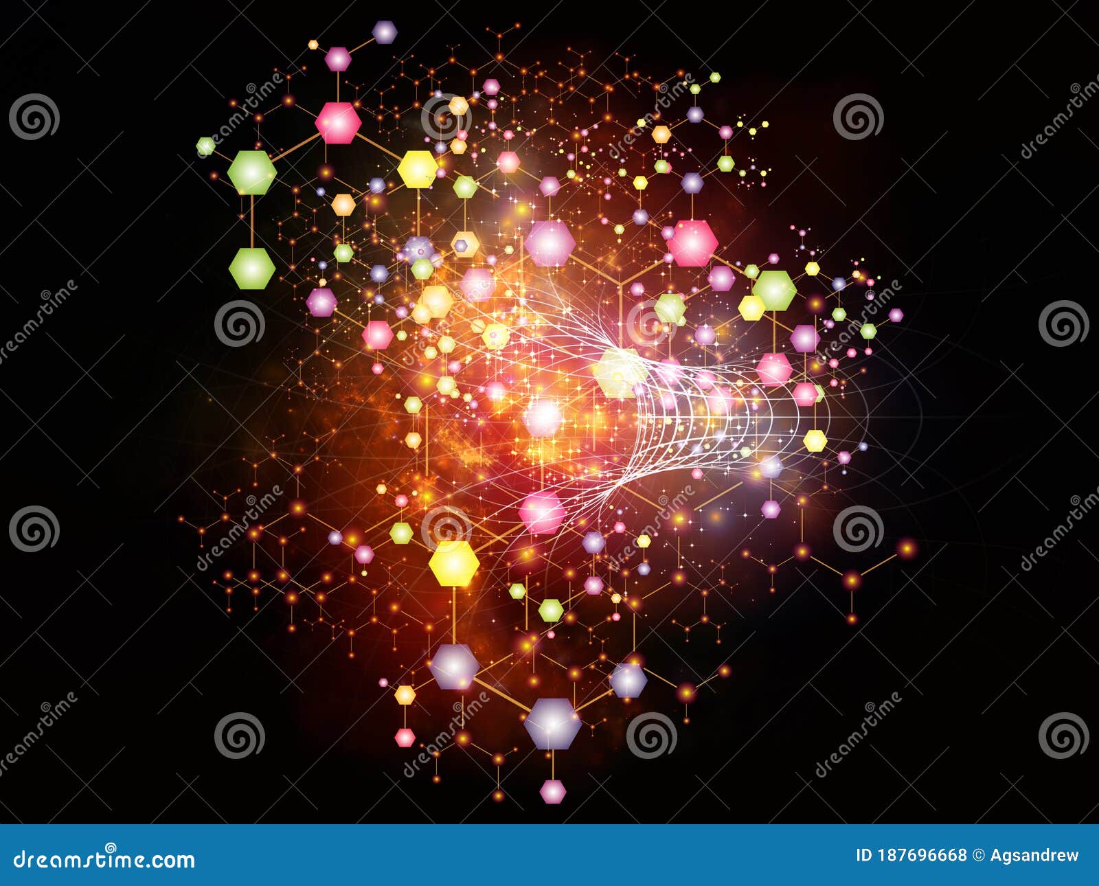 Space Chemistry stock illustration. Illustration of arrangement - 187696668