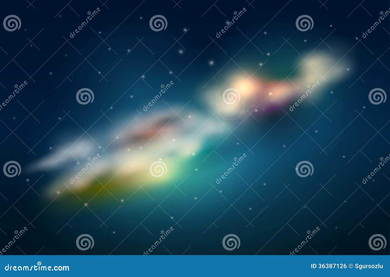 Space clouds stock vector. Illustration of celestial - 36387126