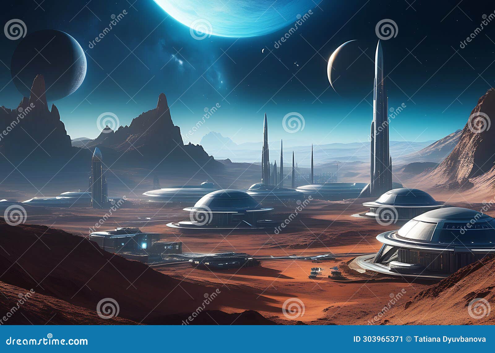 Space Colony on a Distant Exoplanet, Where Humans Have Successfully ...