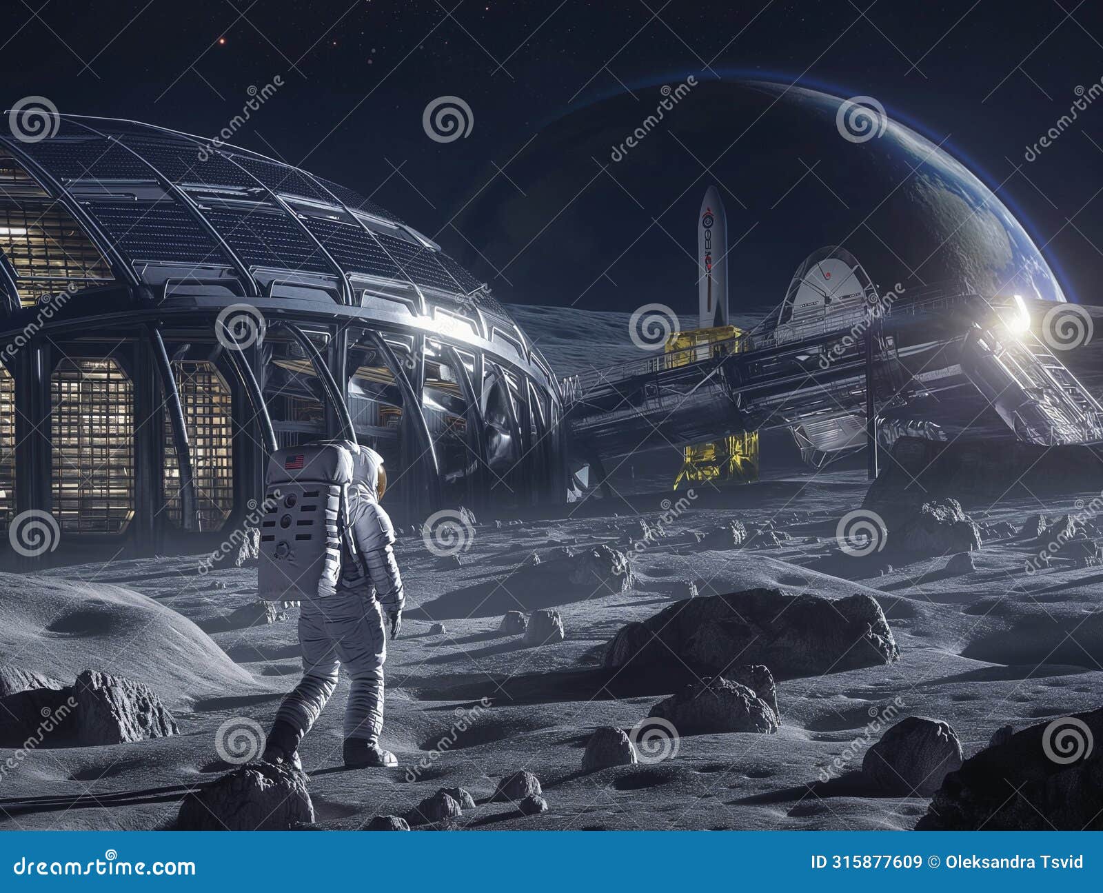 Space Colony on the Moon, Construction of Settlements on the Moon ...