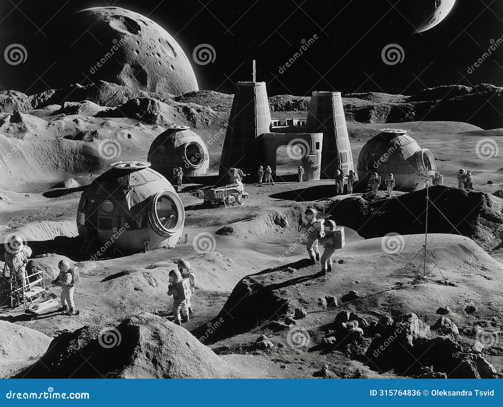 Space Colony on the Moon, Construction of Settlements on the Moon ...