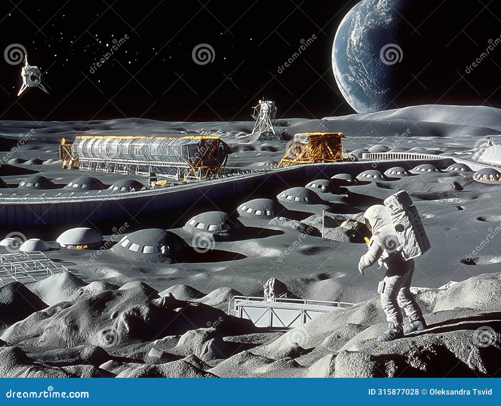 Space Colony on the Moon, Construction of Settlements on the Moon ...