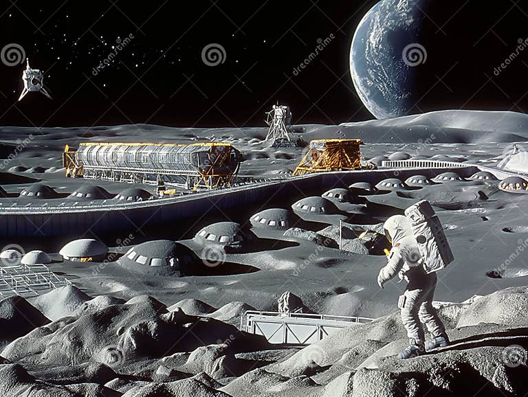 Space Colony on the Moon, Construction of Settlements on the Moon ...