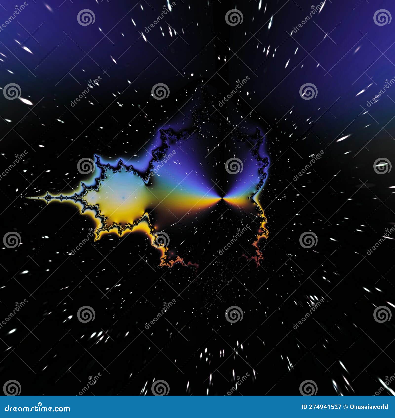 Space Colors Abstract Background Shapes and Blurs Stock Illustration ...