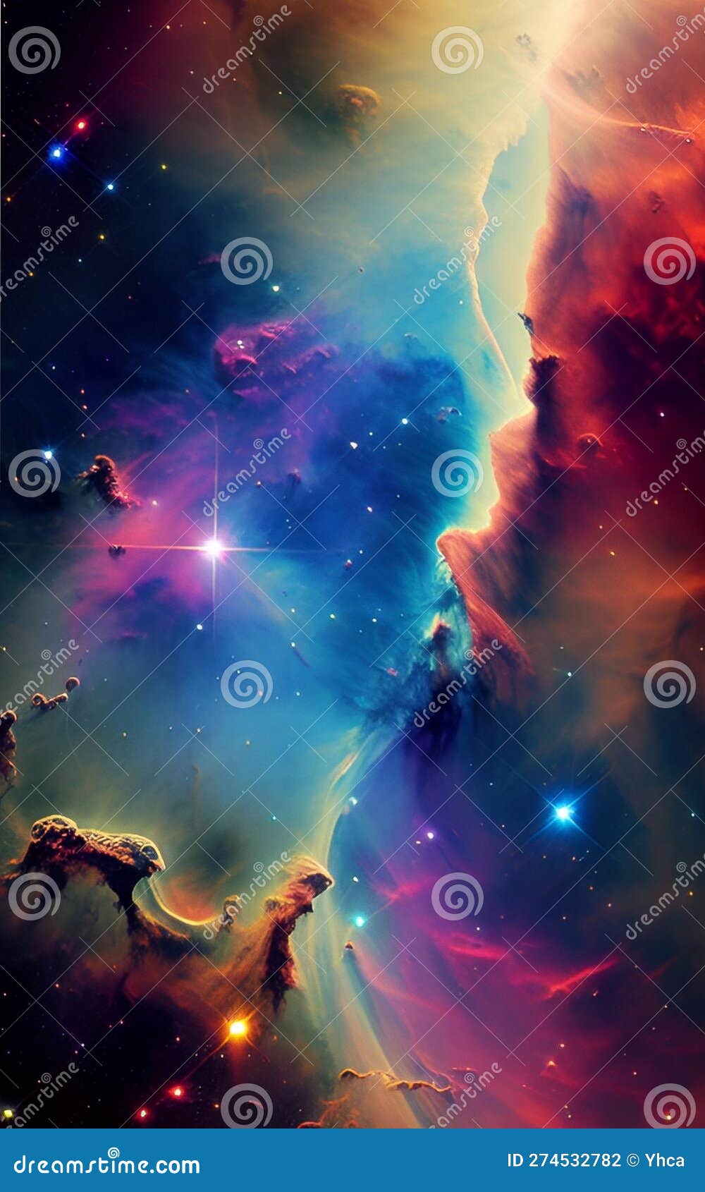 Space Colours Art Illustration Artificial Intelligence Artwork ...
