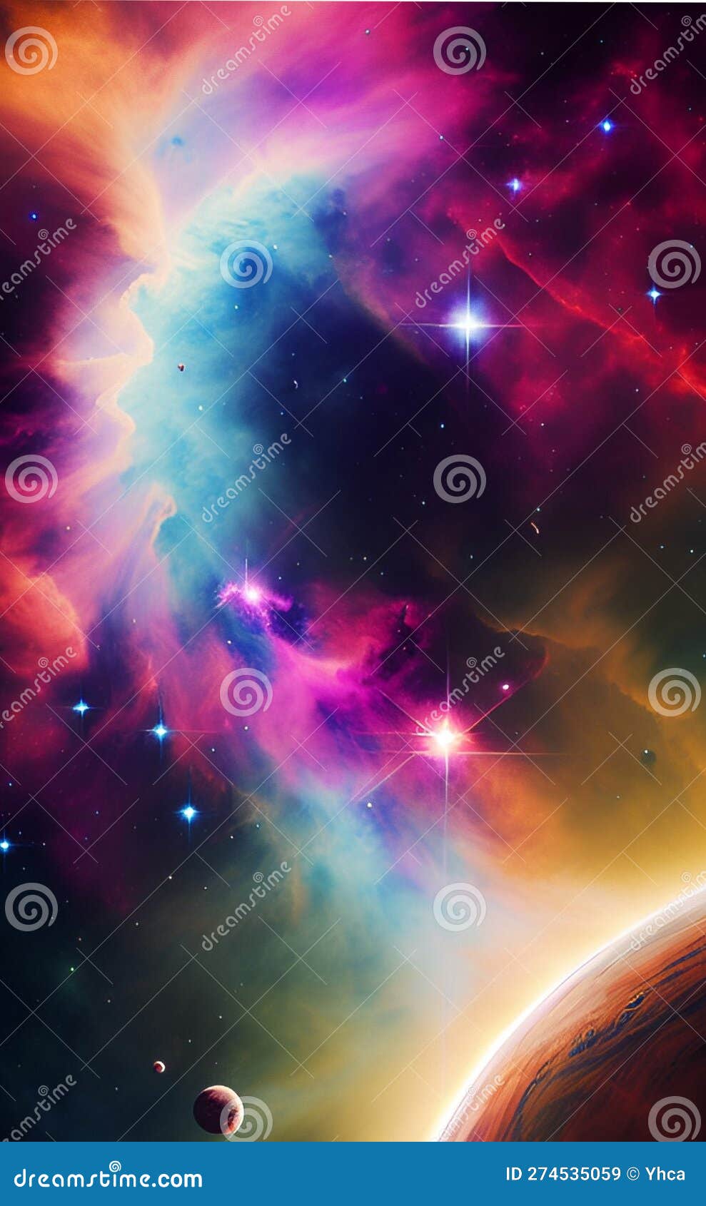 Space Colours Art Illustration Artificial Intelligence Artwork ...