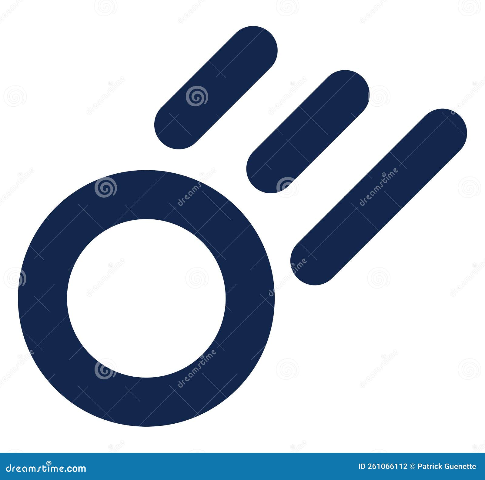 Space comet, icon stock vector. Illustration of collection - 261066112