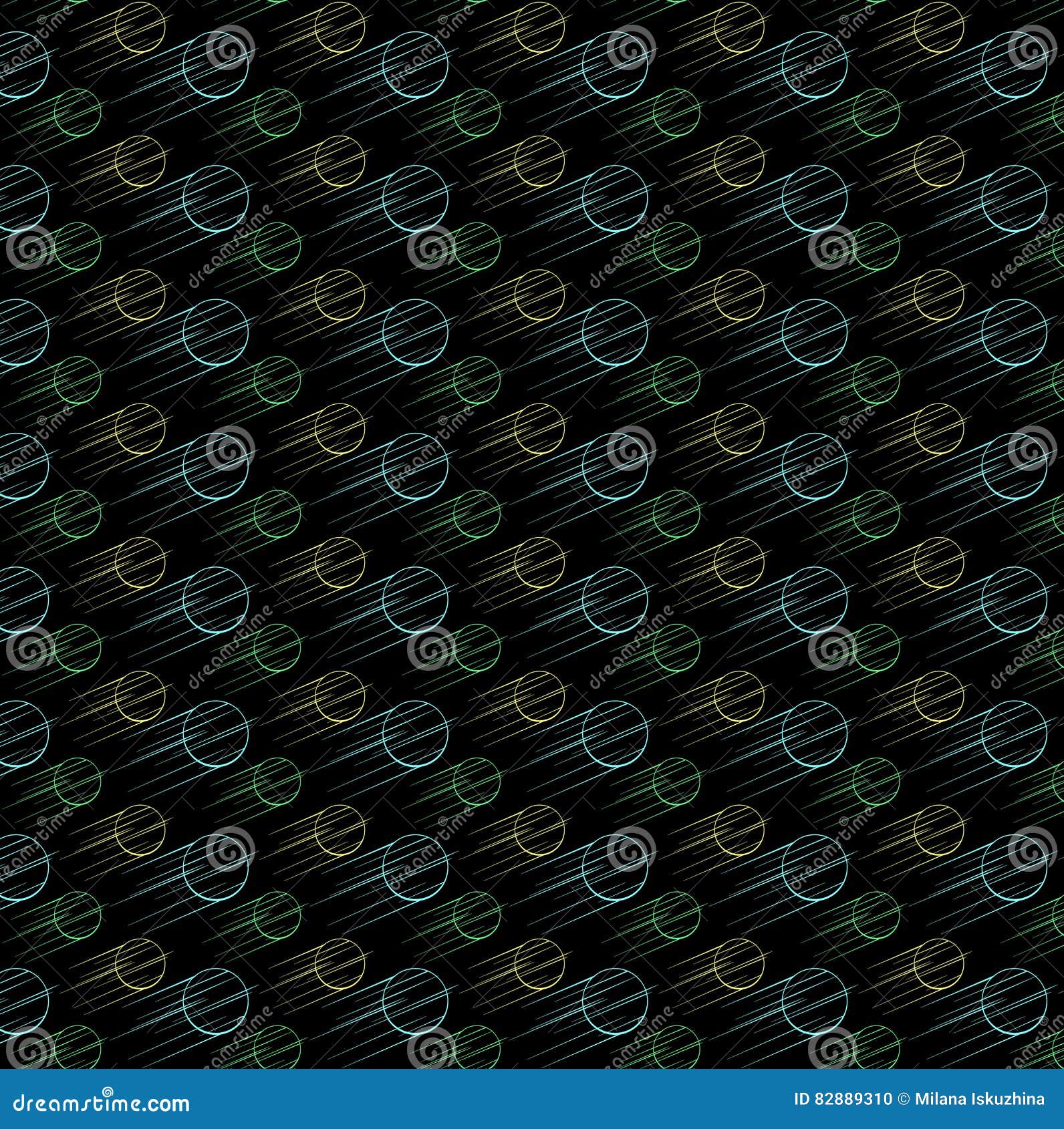 Space Comet Seamless Pattern. Stock Vector - Illustration of orange ...