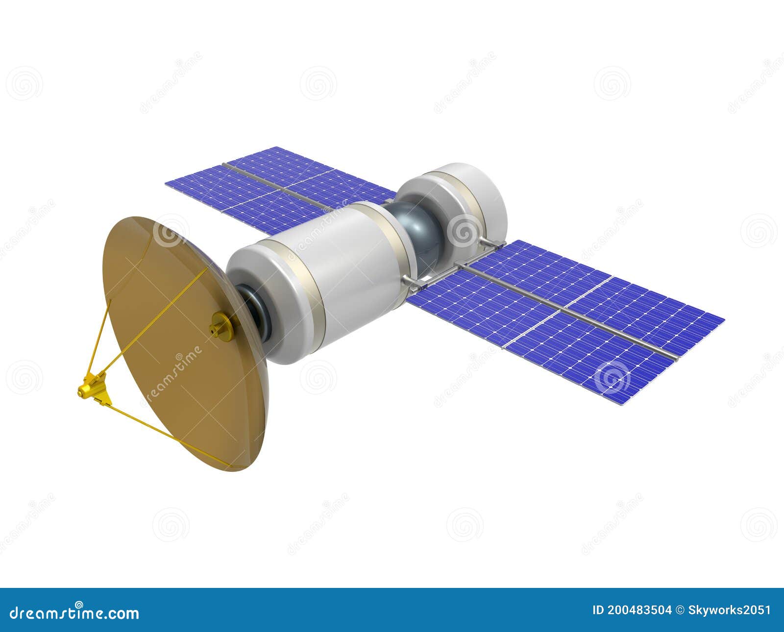 Space Communication Satellite. Geostationary Satellite. Modern ...