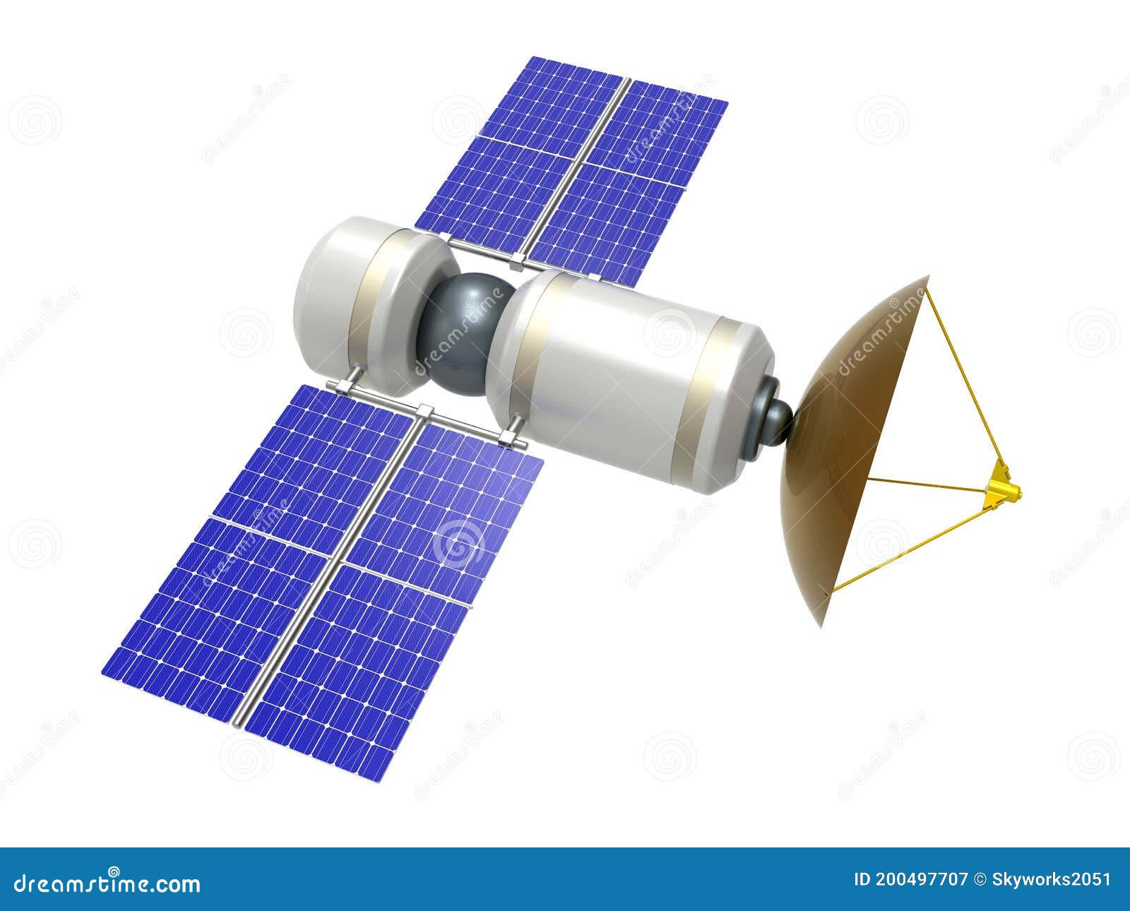 Space Communication Satellite. Geostationary Satellite. Modern ...