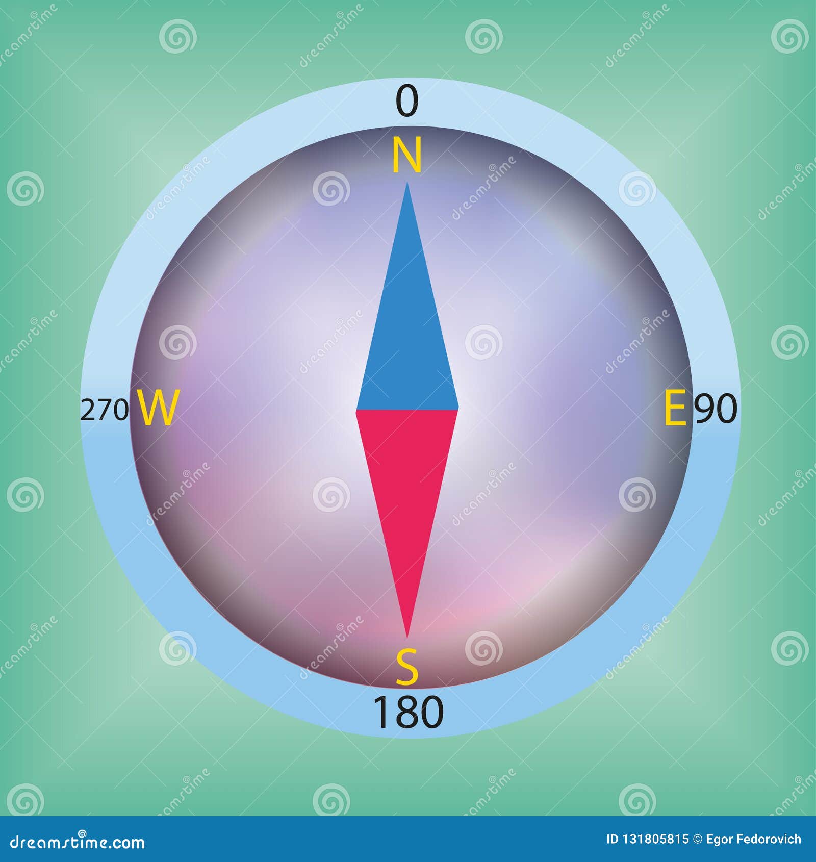 Space compass stock illustration. Illustration of isolated - 131805815