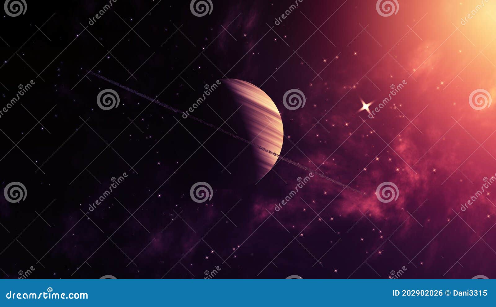 Space Concept Background with Solar Wind, Star Clusters and Gas Giant ... Space Concept Background with Solar Wind, Star Clusters and Gas Giant ...