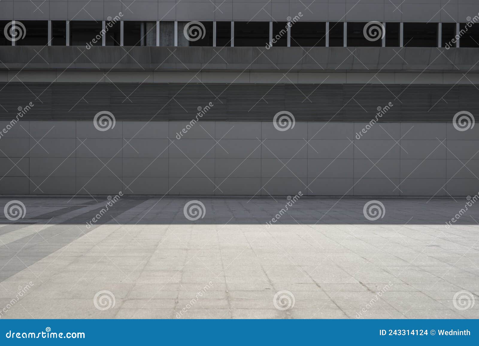 Space and Concrete Floor in Public Park Stock Photo - Image of public ...