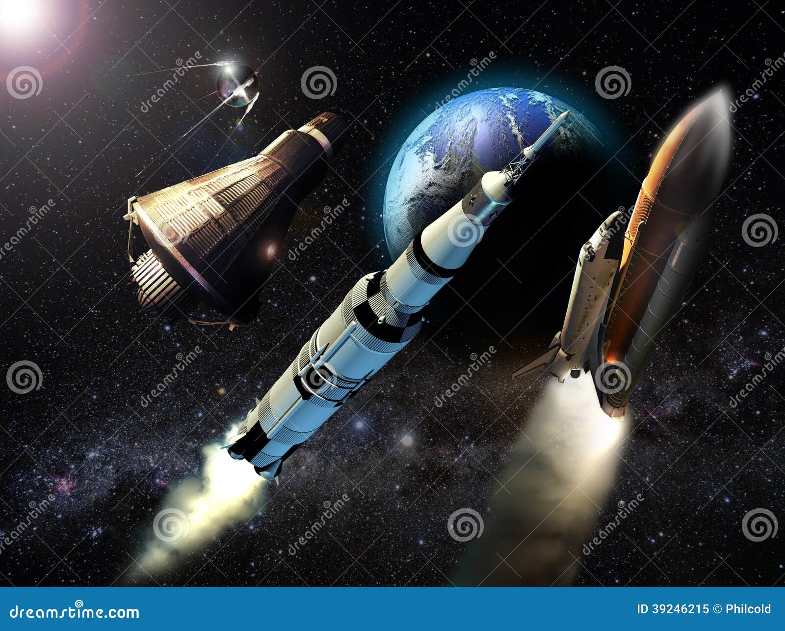 Space conquest stock illustration. Illustration of american - 39246215