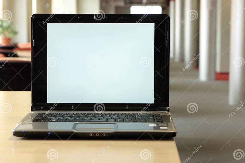 Space for Copy at Laptop Screen Stock Photo - Image of copy, present ...