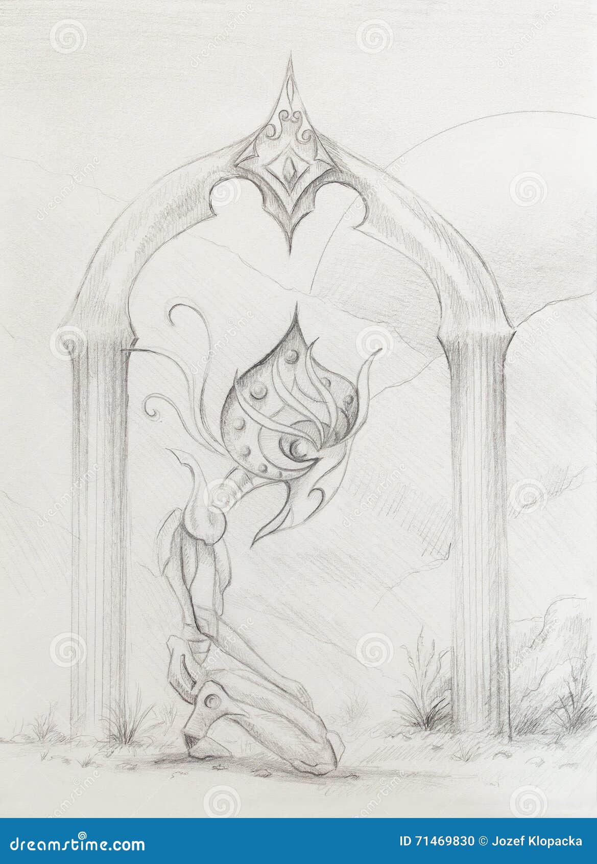 Gate Drawing Stock Image | CartoonDealer.com #23122507