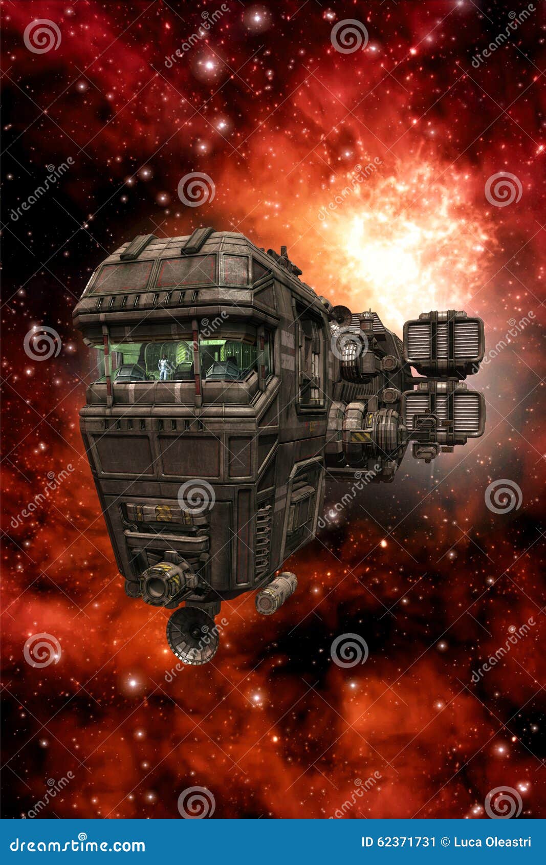 Spaceship Bridge Concept Art