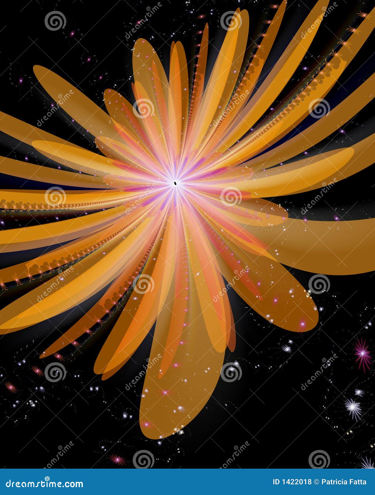 Space daisy stock illustration. Illustration of abstract - 1422018