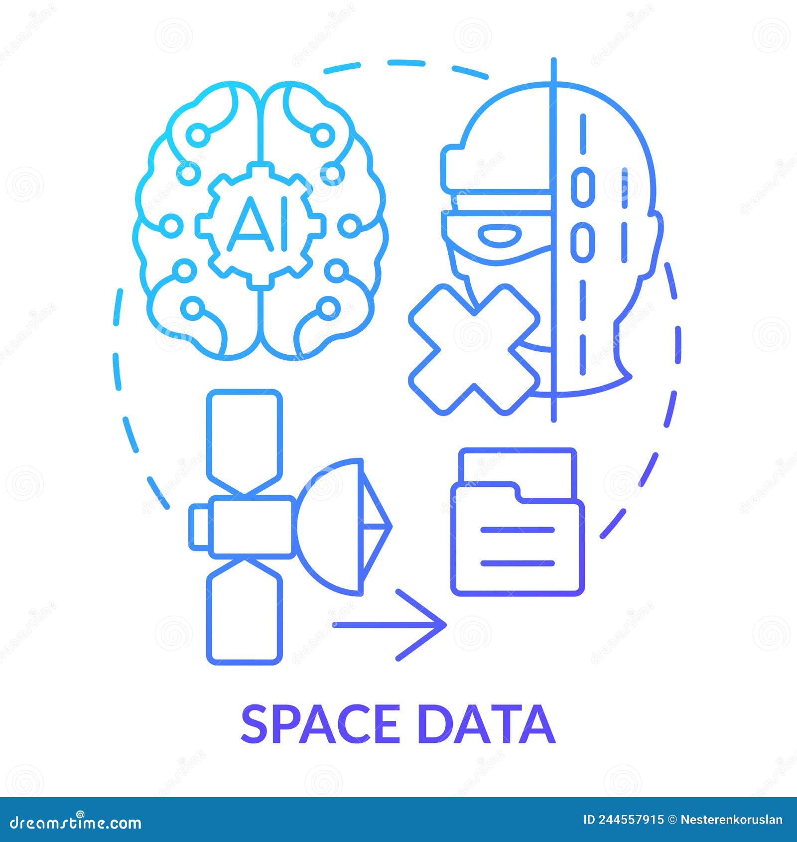 Space Data Blue Gradient Concept Icon Stock Vector - Illustration of ... Space Data Blue Gradient Concept Icon Stock Vector - Illustration of ...