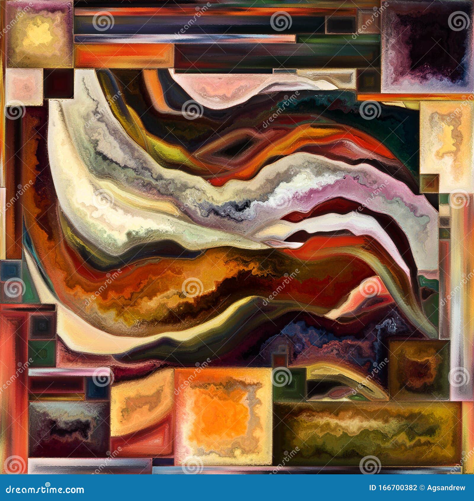 Space Division in Art stock illustration. Illustration of colored ...