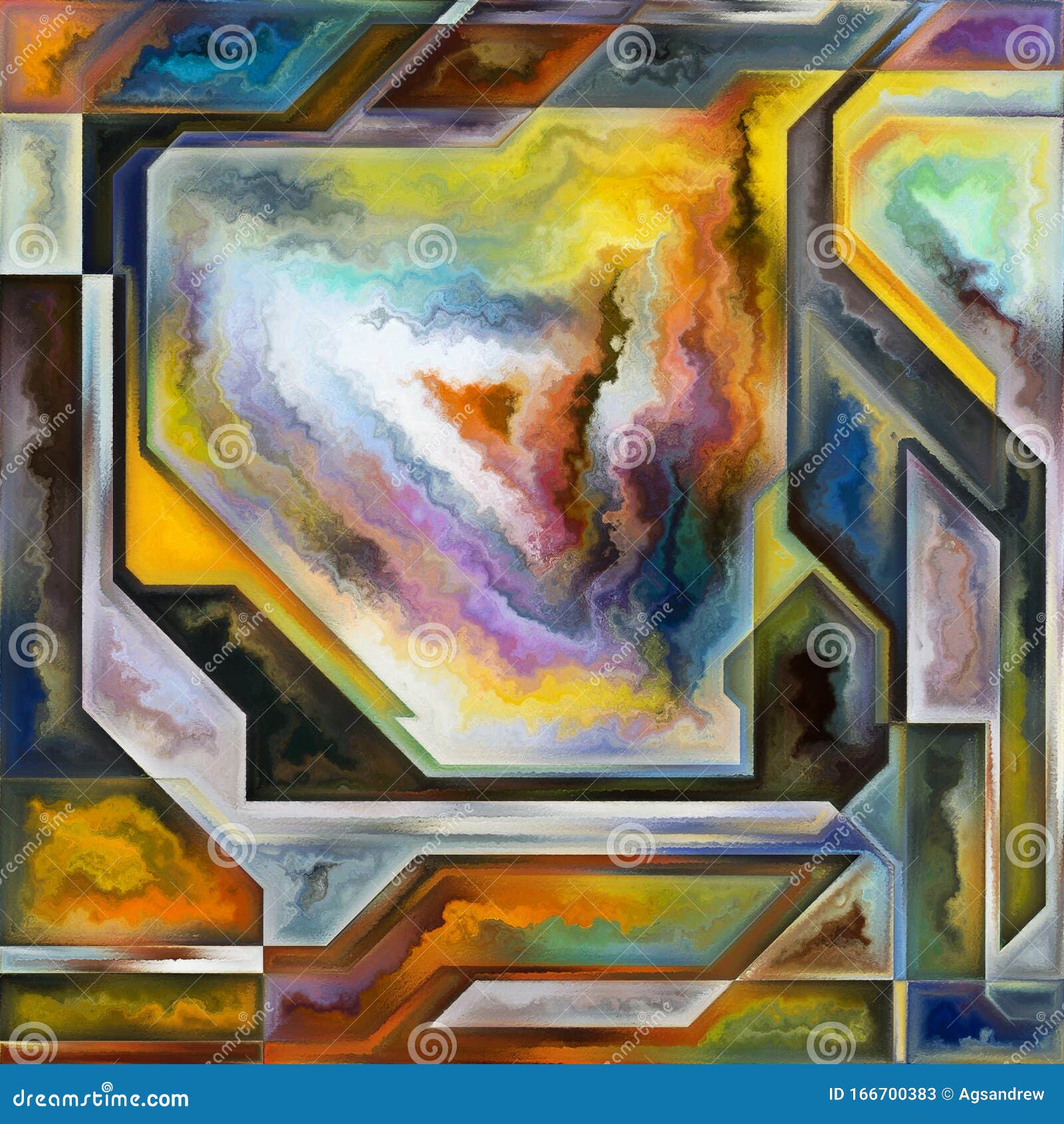 Space Division in Art stock illustration. Illustration of artistic ...