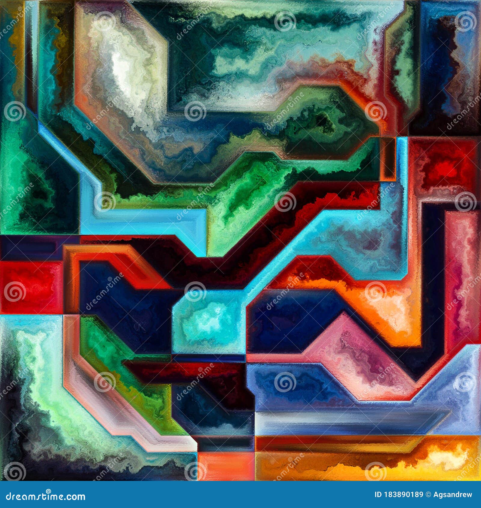 Space Division in Art stock illustration. Illustration of essence ...