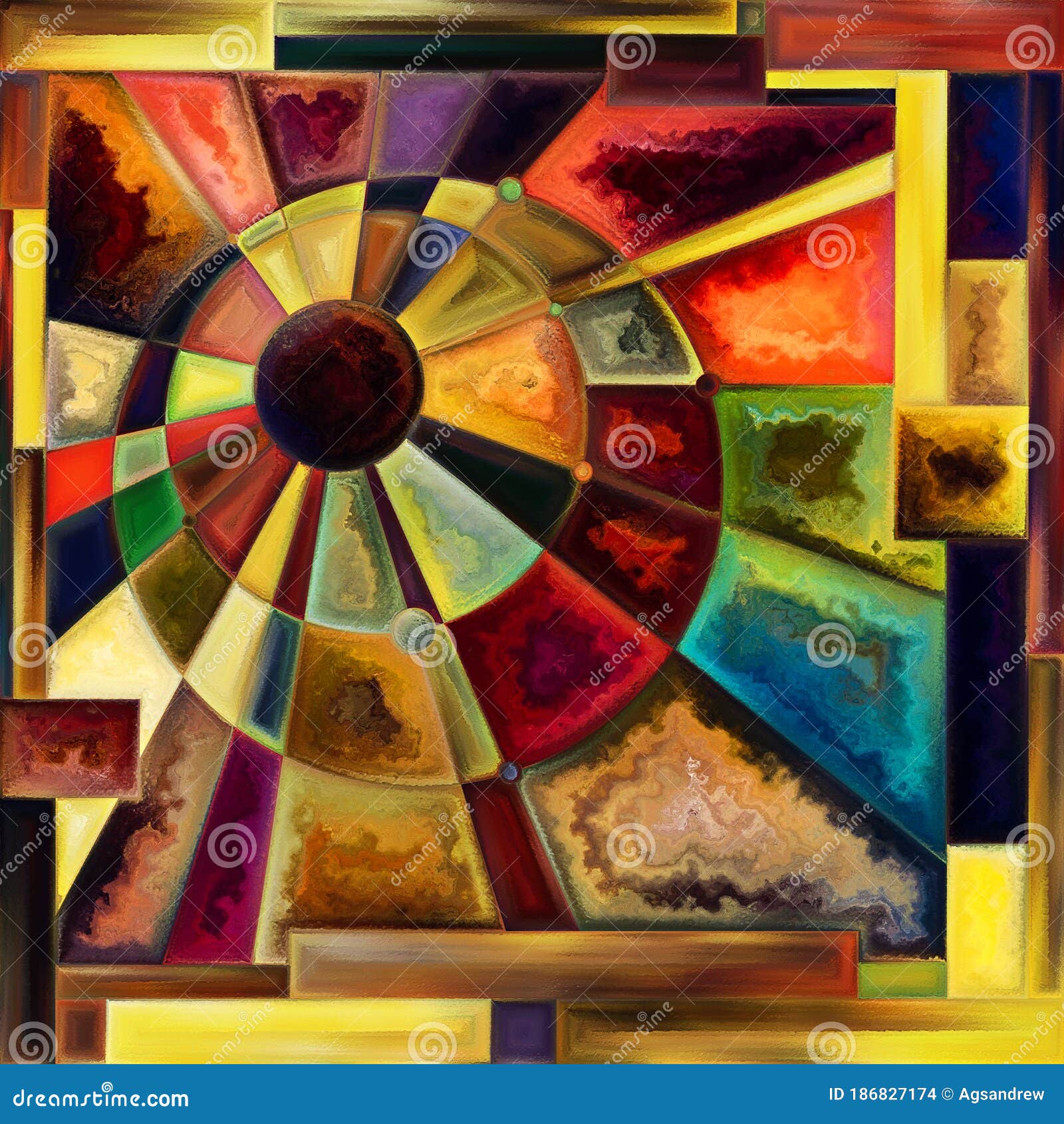 Space Division in Art stock illustration. Illustration of shape - 186827174