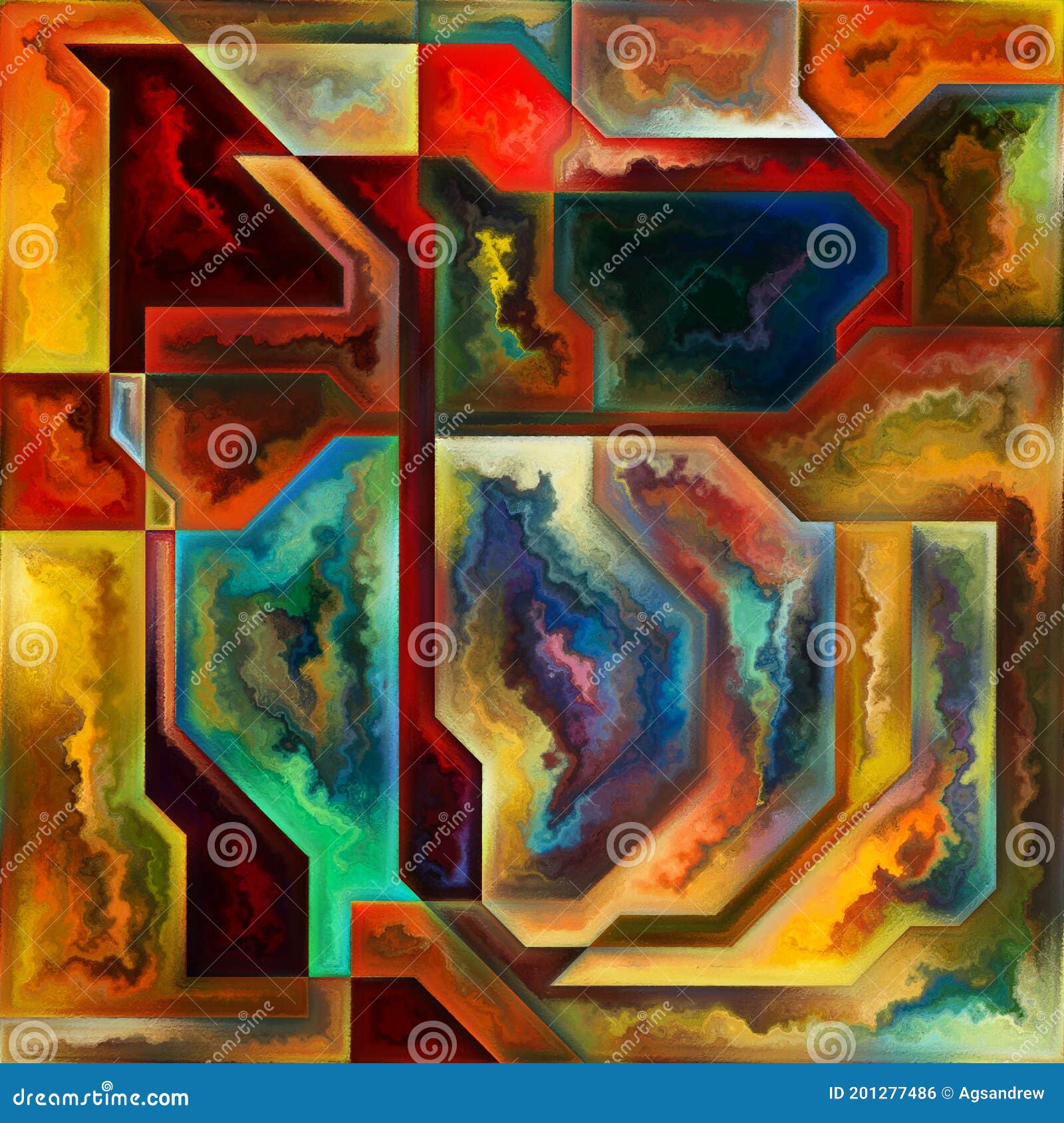 Space Division in Art stock illustration. Illustration of gradient ...